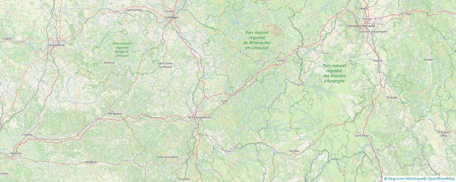 Touristic map of Corrèze - Guide de la Corrèze